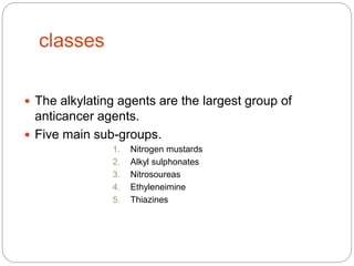 Alkylating agents and antimetabolites | PPTX