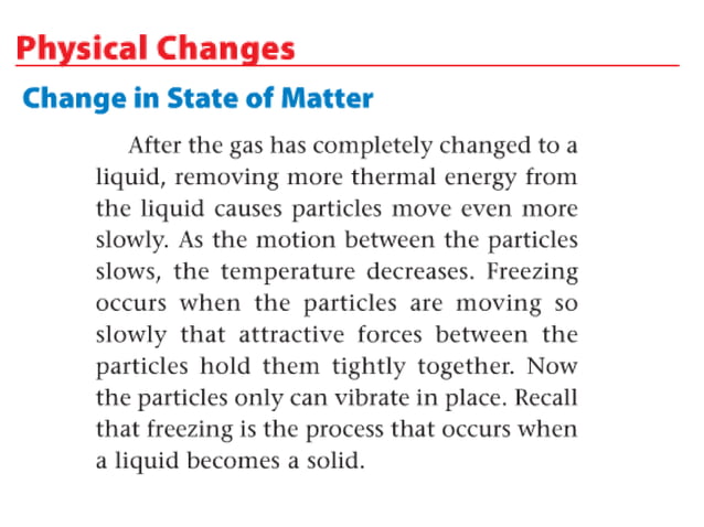 Grade 7 chapter 10 lesson 03 physical change | PPT