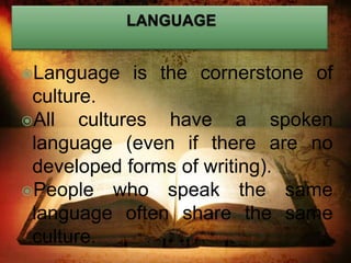 elements of culture | PPTX