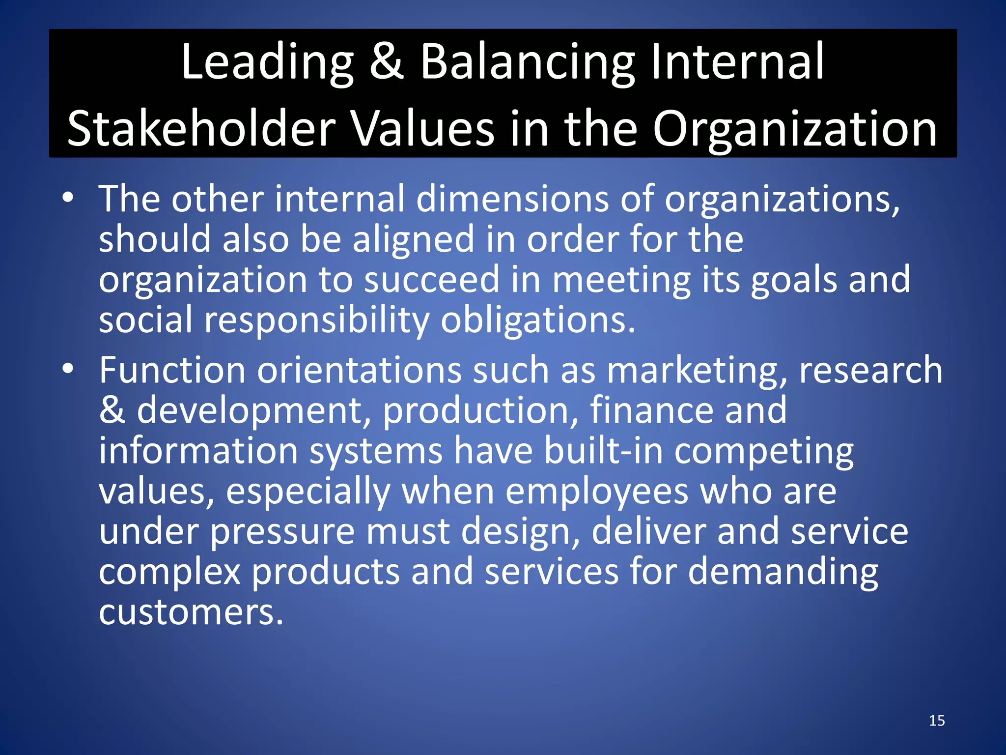 The Corporation And Internal stakeholders | PPTX
