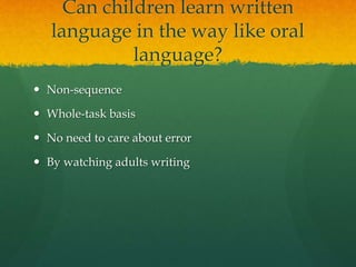 children + writing | PPTX