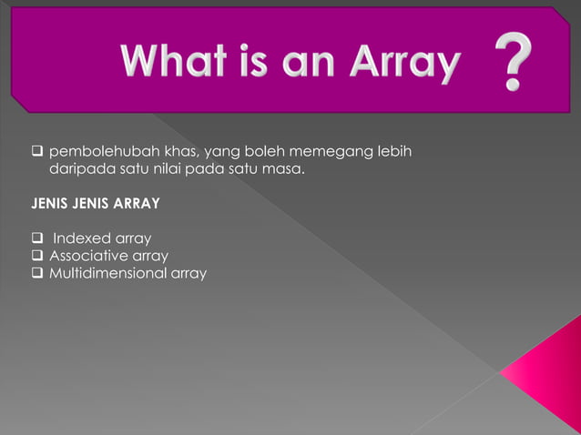 ARRAY | PPT