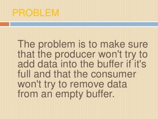 Producer Consumer | PPT