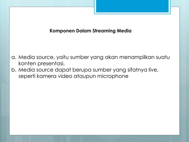 Media Streaming | PPTX