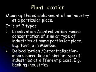 Plant location | PPTX