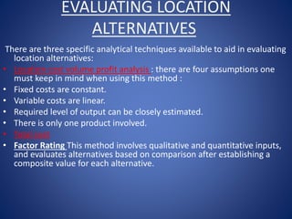 Plant location | PPTX