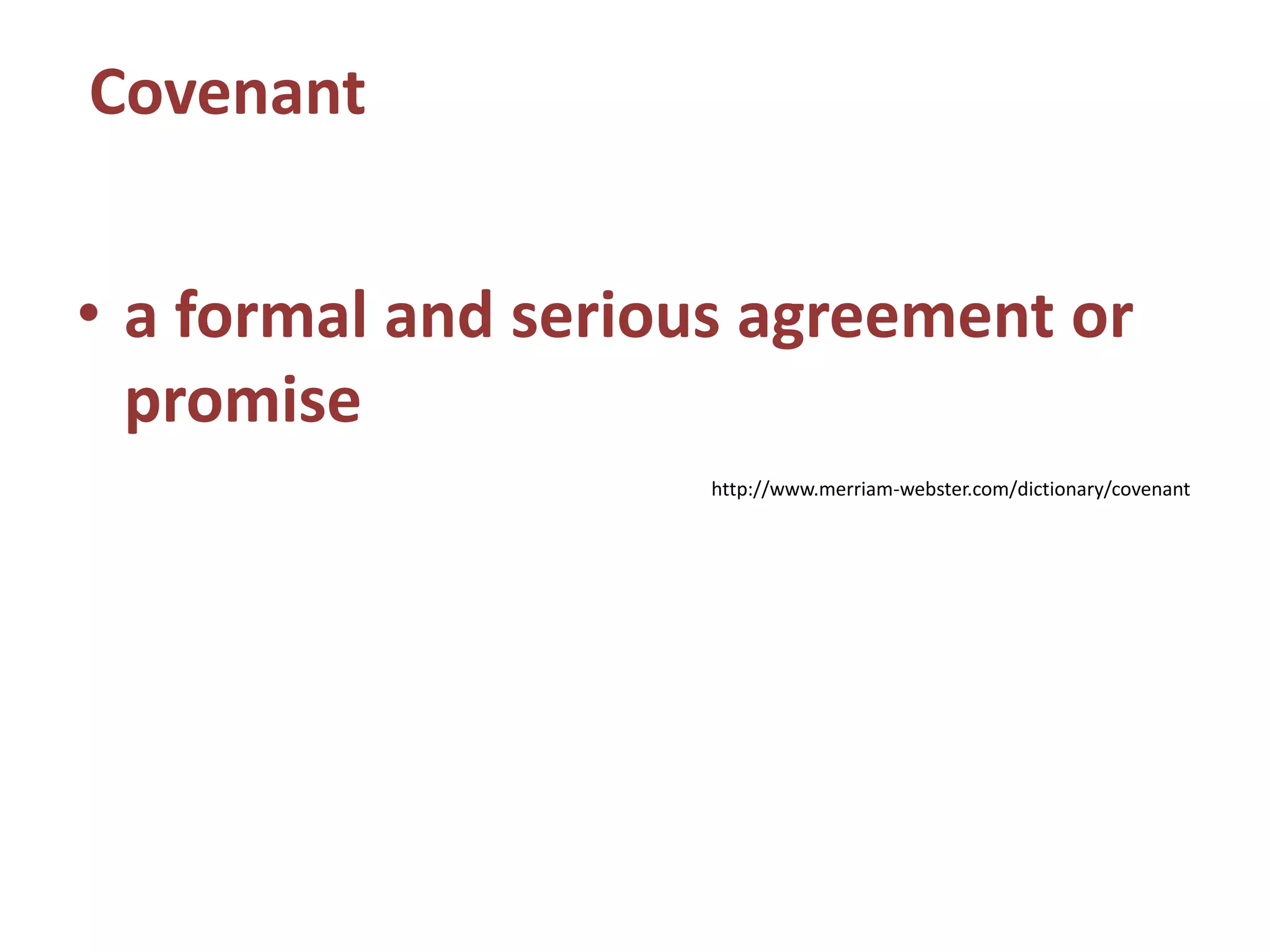 Covenant | PPTX | Religious (Music and Audio) | Music