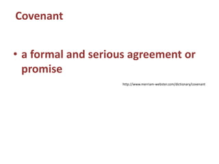 Covenant | PPTX | Religious (Music and Audio) | Music