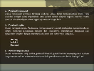 Penulisan Pesan Pesan Persuasif | PPTX