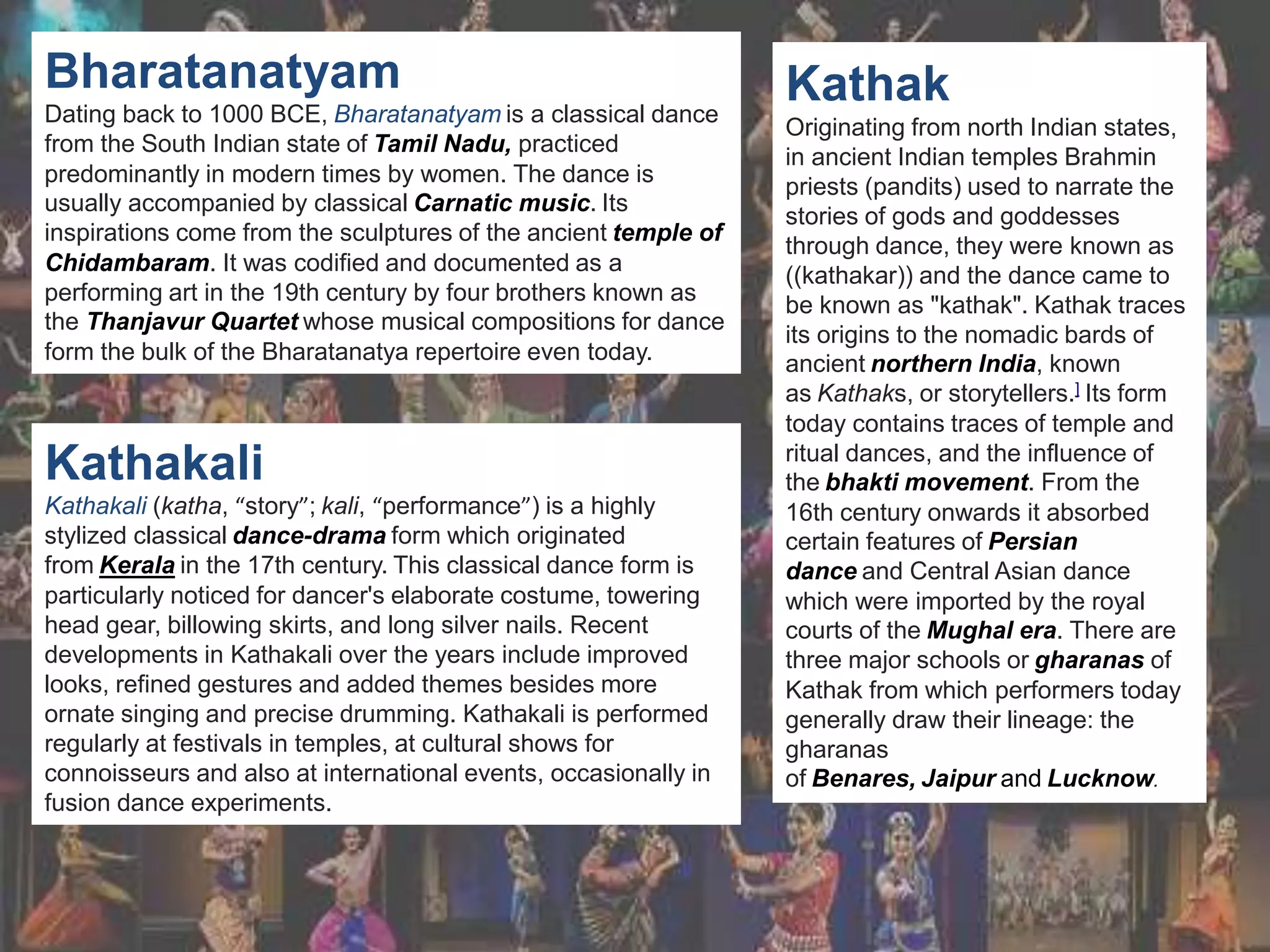 Classical Dance and Music under I | PPTX