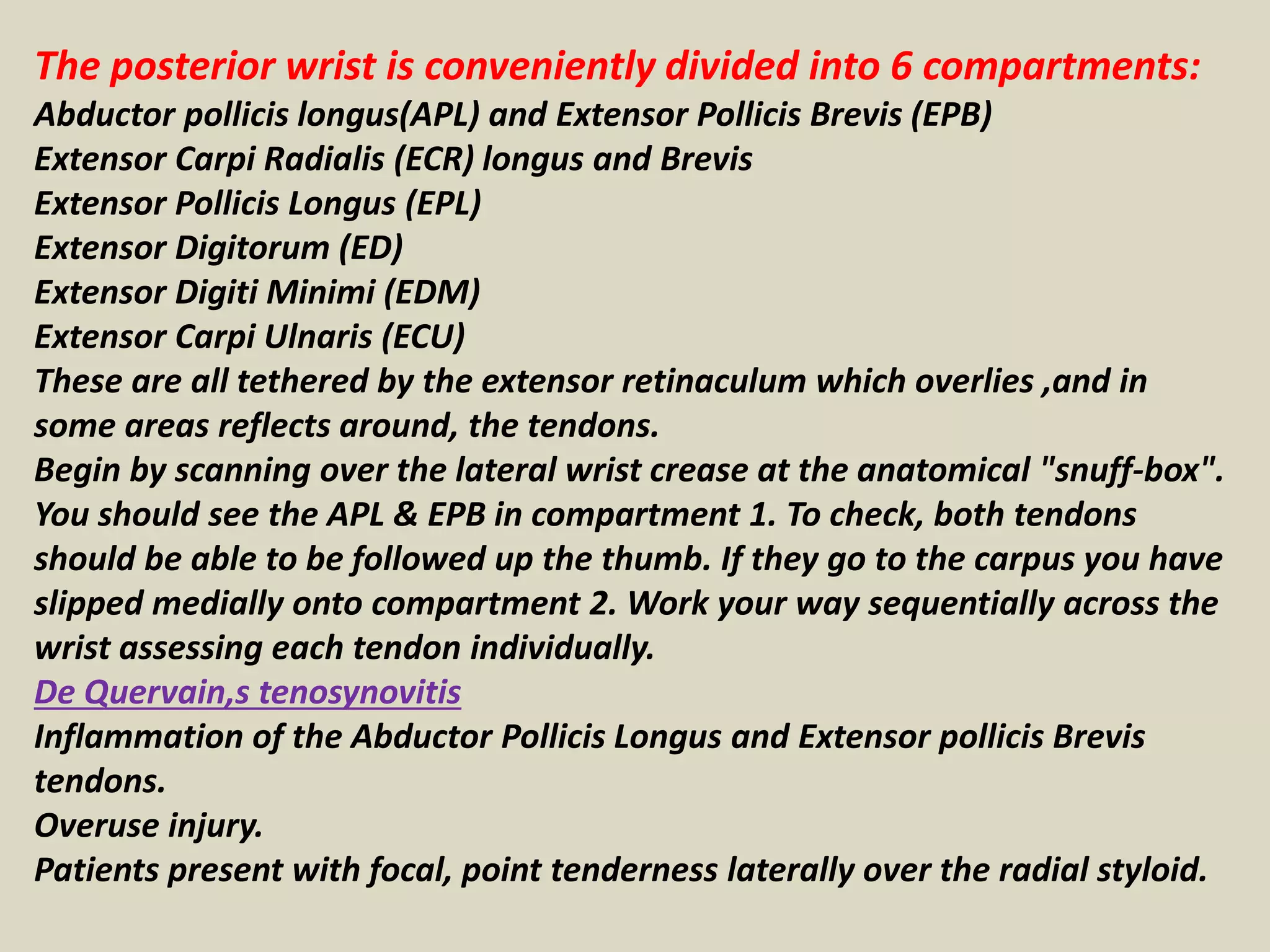 Presentation1.pptx, ultrasound examination of the wrist joint. | PPTX