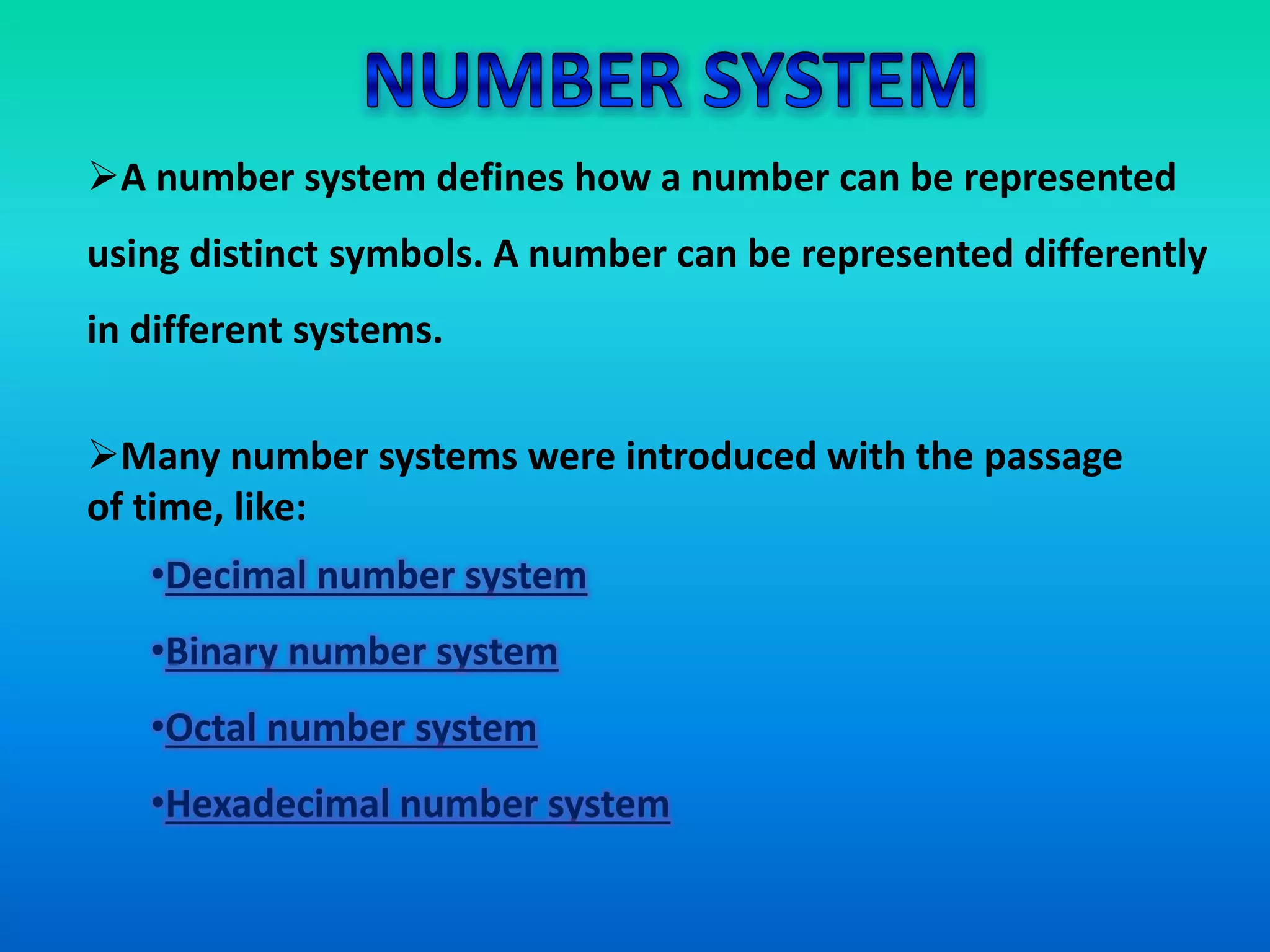 Number System | PPTX