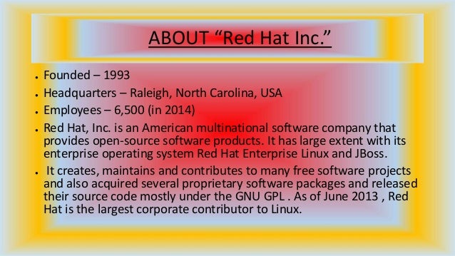Red Hat, Inc.