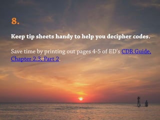 12 Steps to CDR Challenges | PPT