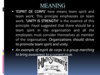 Esprit De Corps | PPT