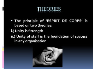 Principle Of Esprit De Corps In Management