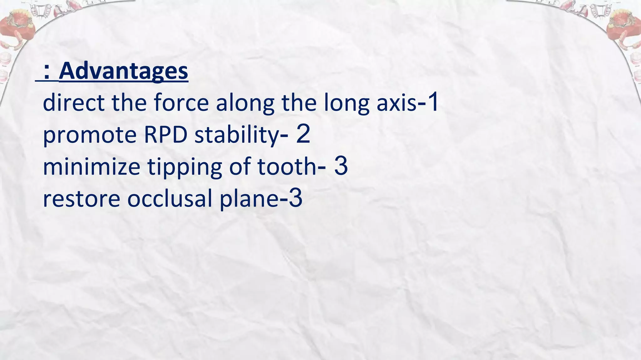 Rest and Rest Seat preparation..removable partial denture | PPT
