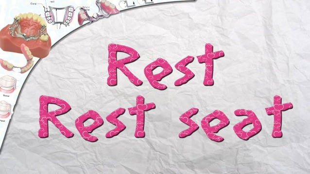 Rest and Rest Seat preparation..removable partial denture | PPT ...