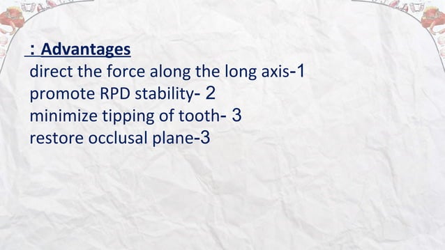 Rest and Rest Seat preparation..removable partial denture | PPT ...