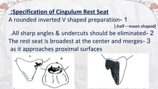Rest and Rest Seat preparation..removable partial denture | PPT
