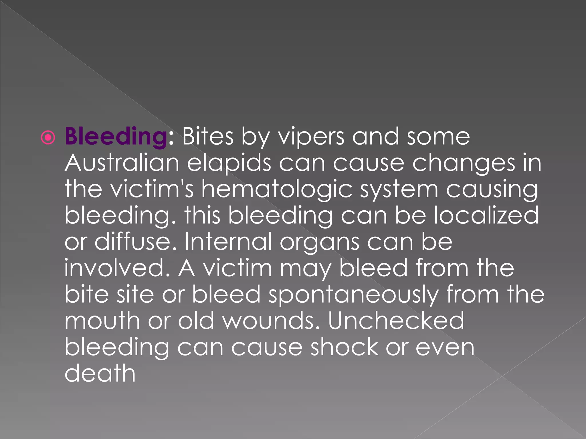 Snake Bite Management | PPTX