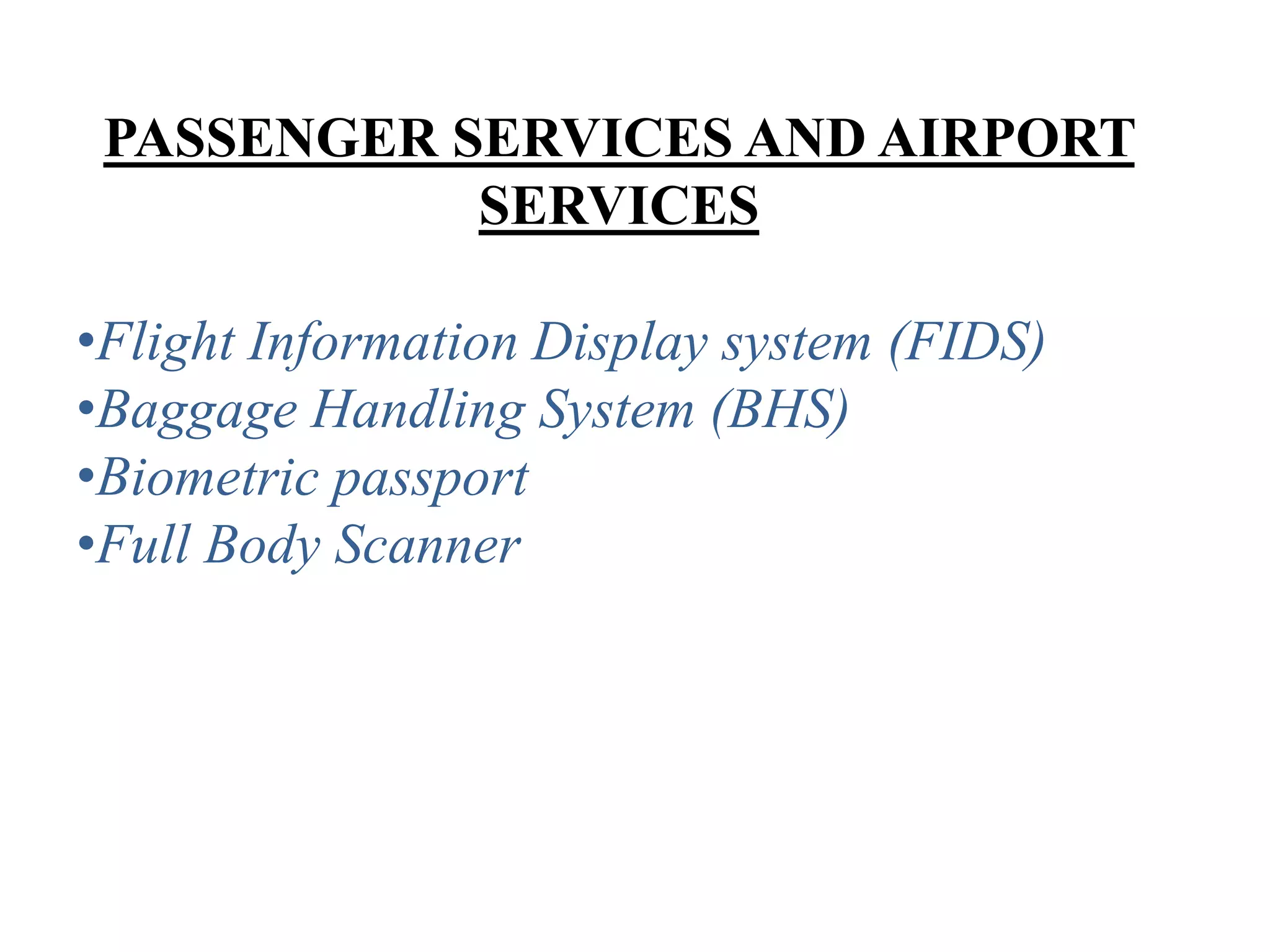 role of computers in airport | PPTX