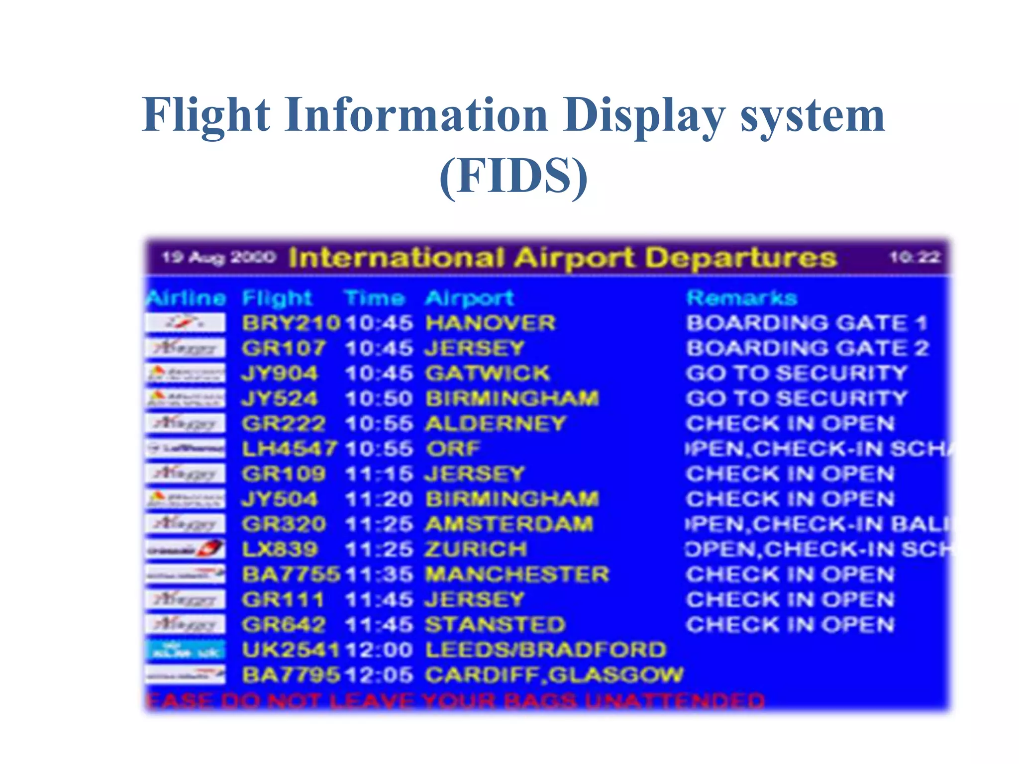 role of computers in airport | PPTX