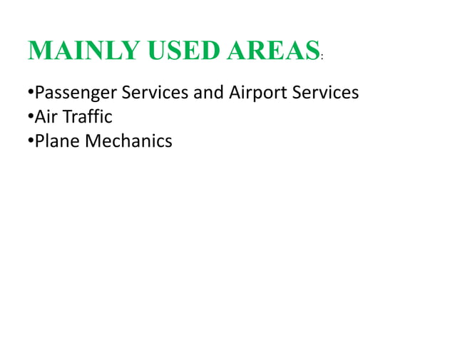 role of computers in airport | PPTX | IT and Internet Support | Internet