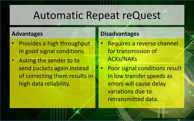 Advance Repeat reQuest (ARQ) | PPTX | Computer Networking | Computing