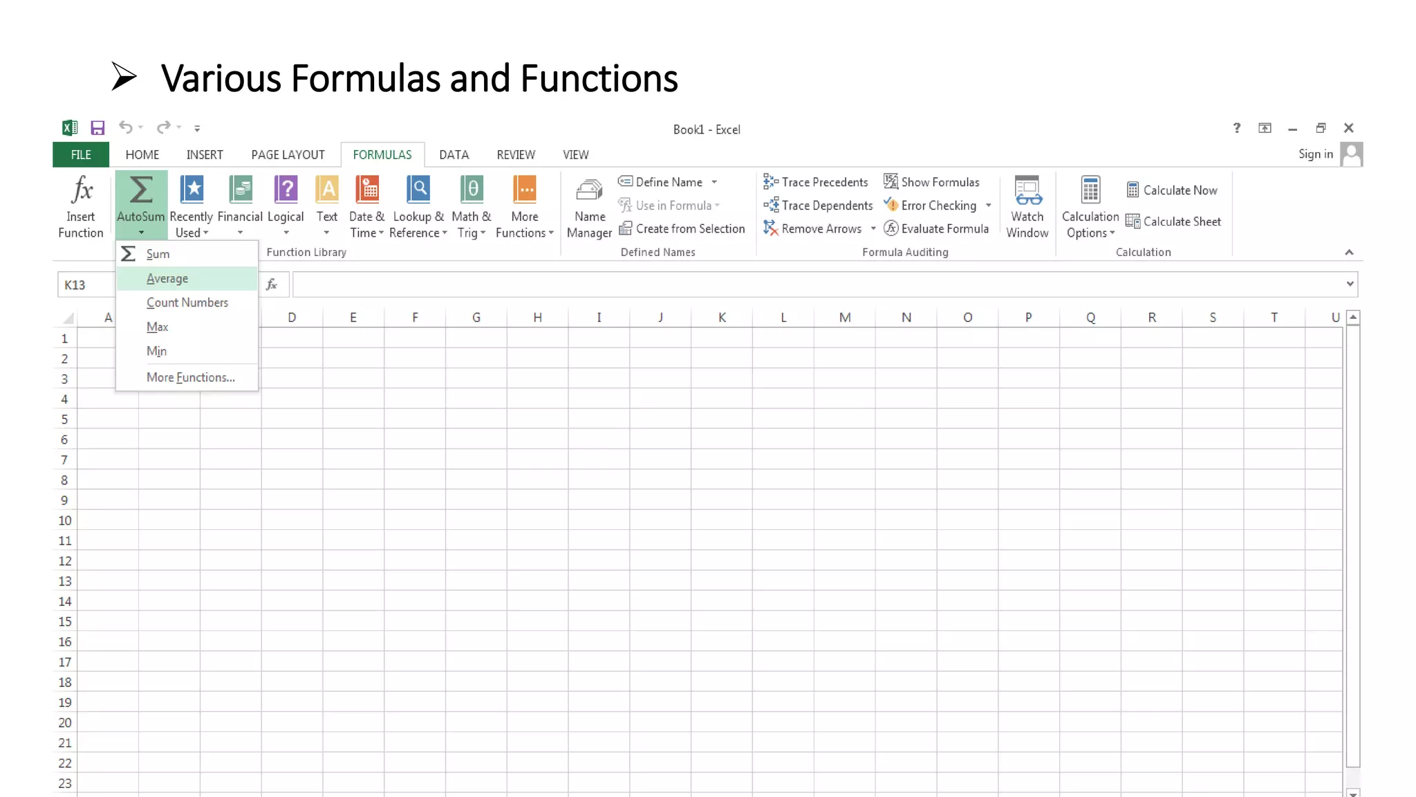 Microsoft Office 2013 Excel New Features | PPTX