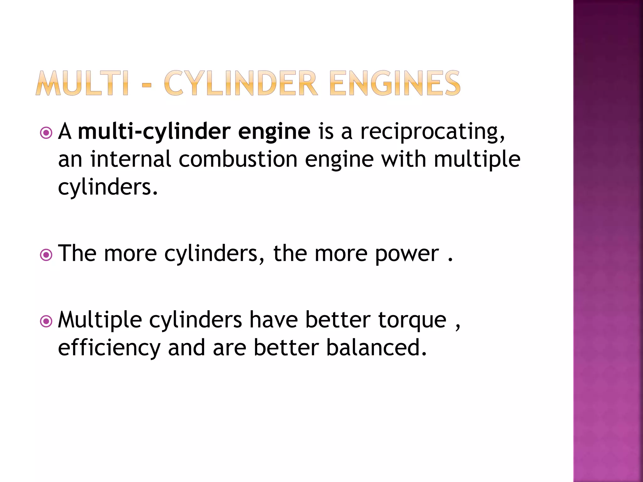 ENGINE CYLINDER & ENGINE TYPES | PPTX