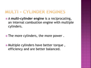 ENGINE CYLINDER & ENGINE TYPES | PPTX