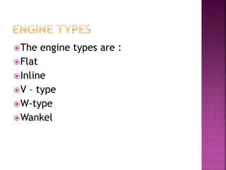ENGINE CYLINDER & ENGINE TYPES | PPTX