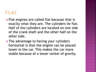 ENGINE CYLINDER & ENGINE TYPES | PPTX