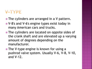 ENGINE CYLINDER & ENGINE TYPES | PPTX