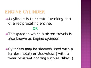 ENGINE CYLINDER & ENGINE TYPES | PPTX