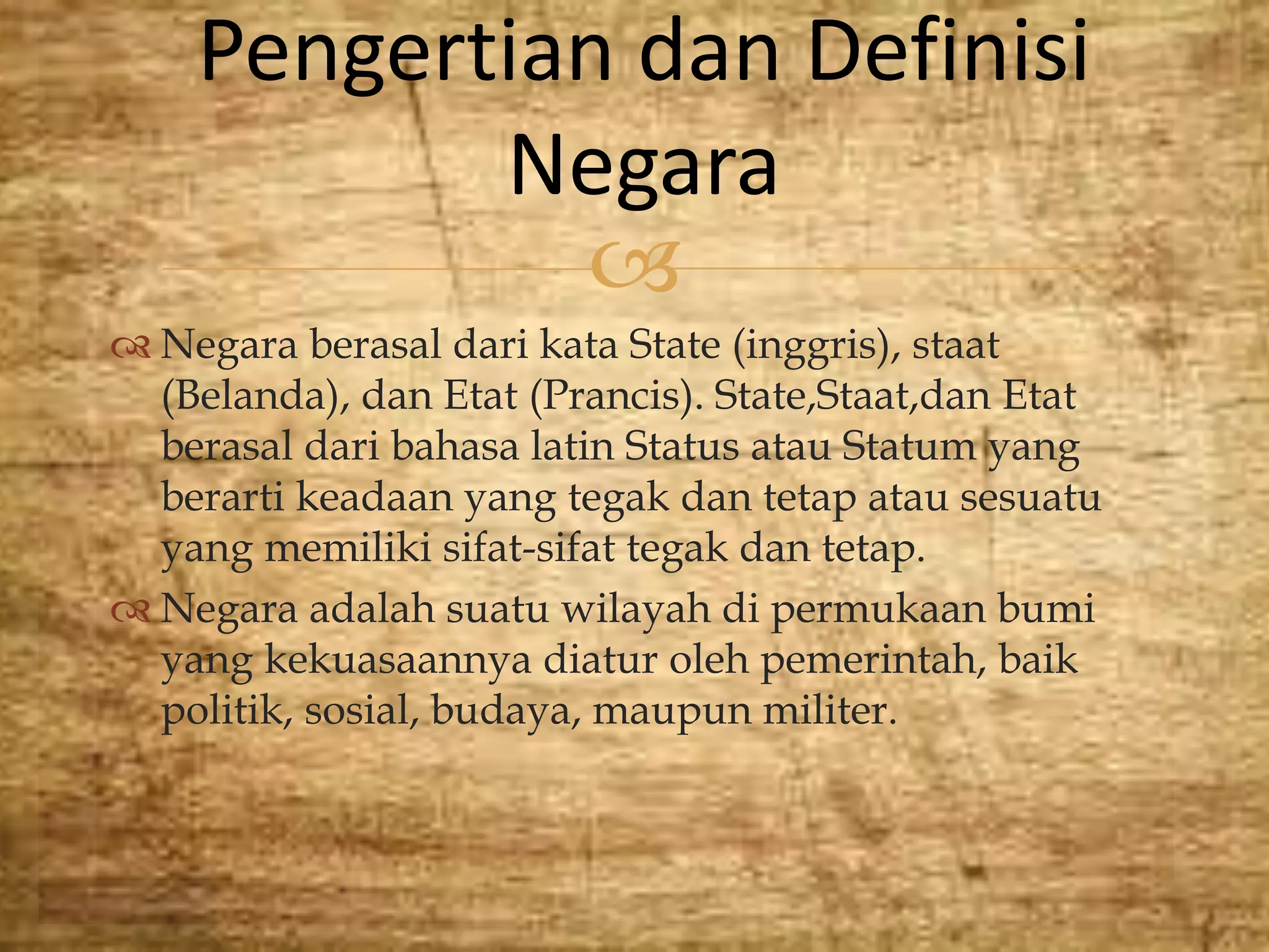 NEGARA DAN SISTEM PEMERINTAHAN | PPTX