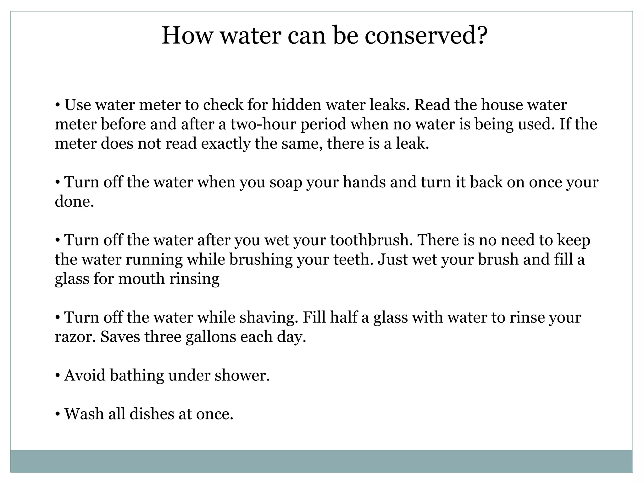 Water Conservation & Watershed Management | PPTX