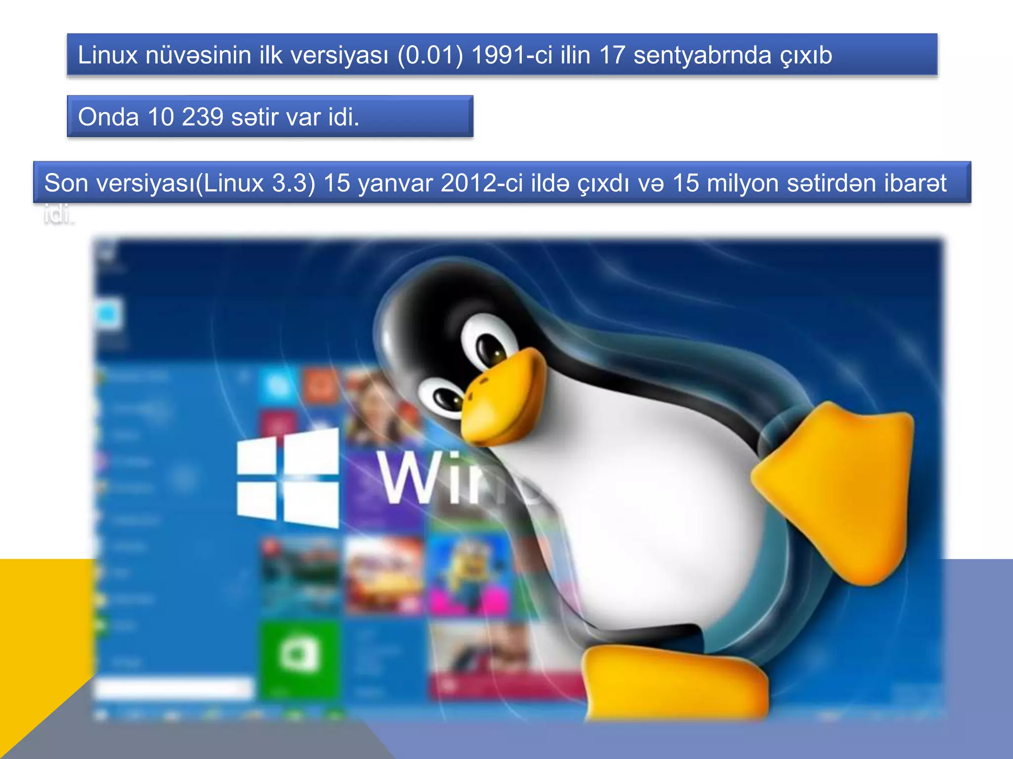 Linux tarixi və Pardus | PPTX