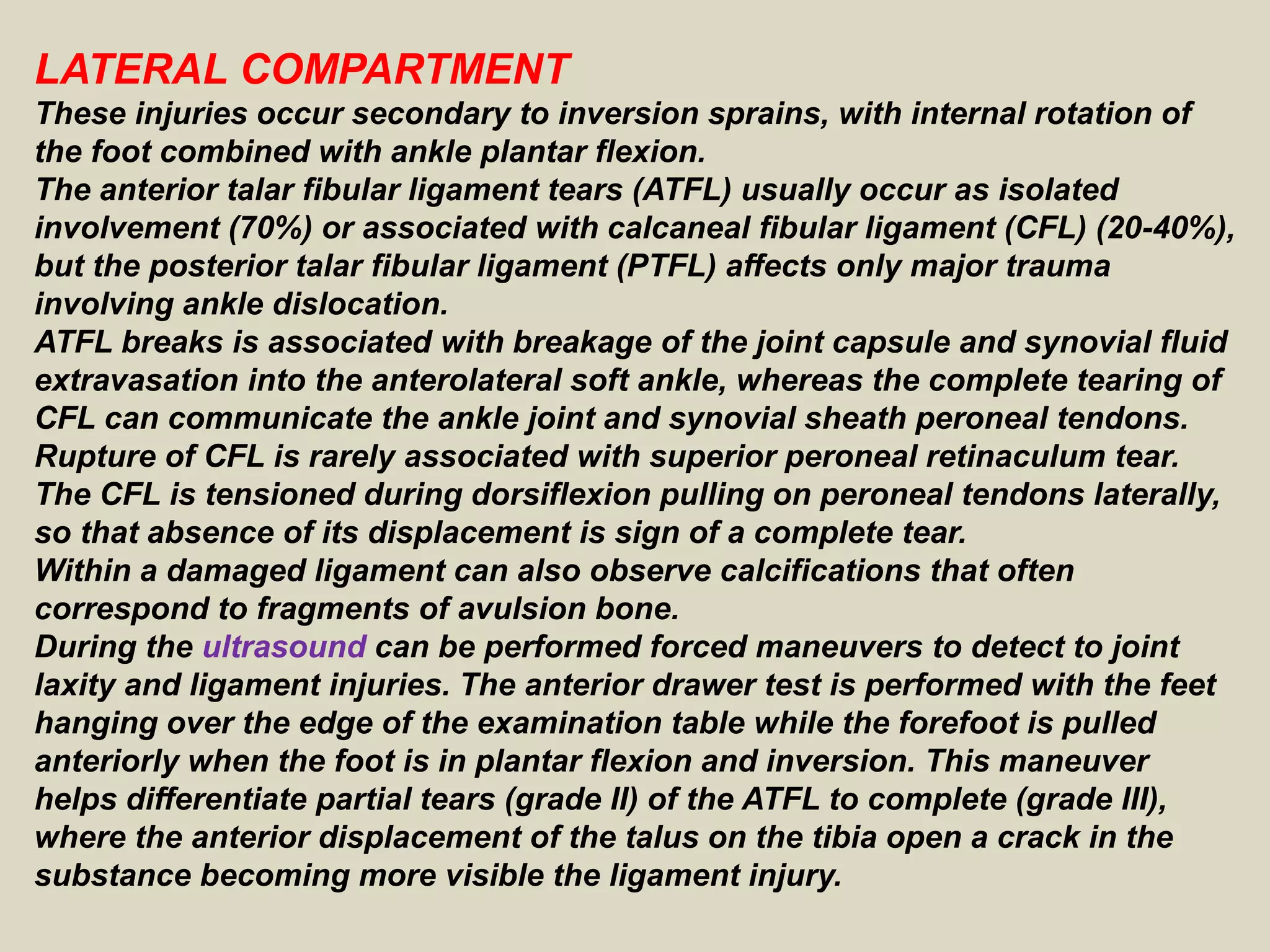 Presentation1.pptx. ultrasound examination of the ankle joint. | PPTX