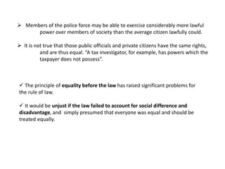 Critical Analysis of Dicey Rule of Law | PPTX