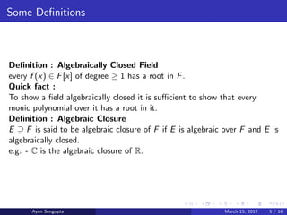 Existence and Uniqueness of Algebraic Closure | PDF