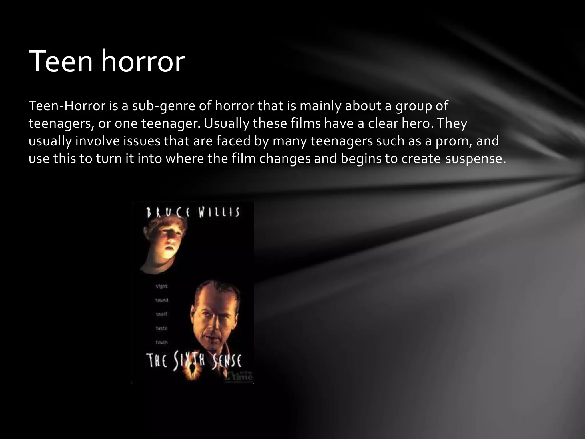 Types of horror film | PPTX