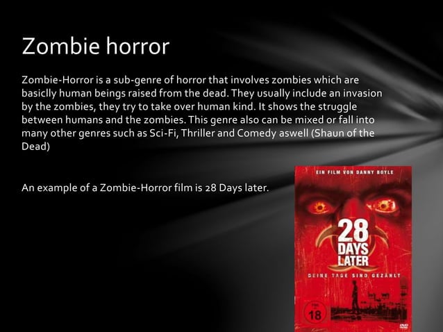 Types of horror film | PPT