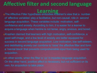 Second language learning | PPTX