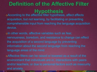 Second language learning | PPTX