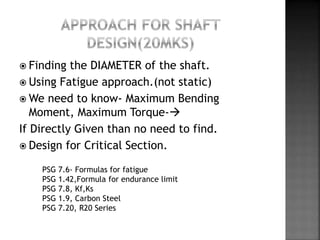 Shaft design MU | PPTX