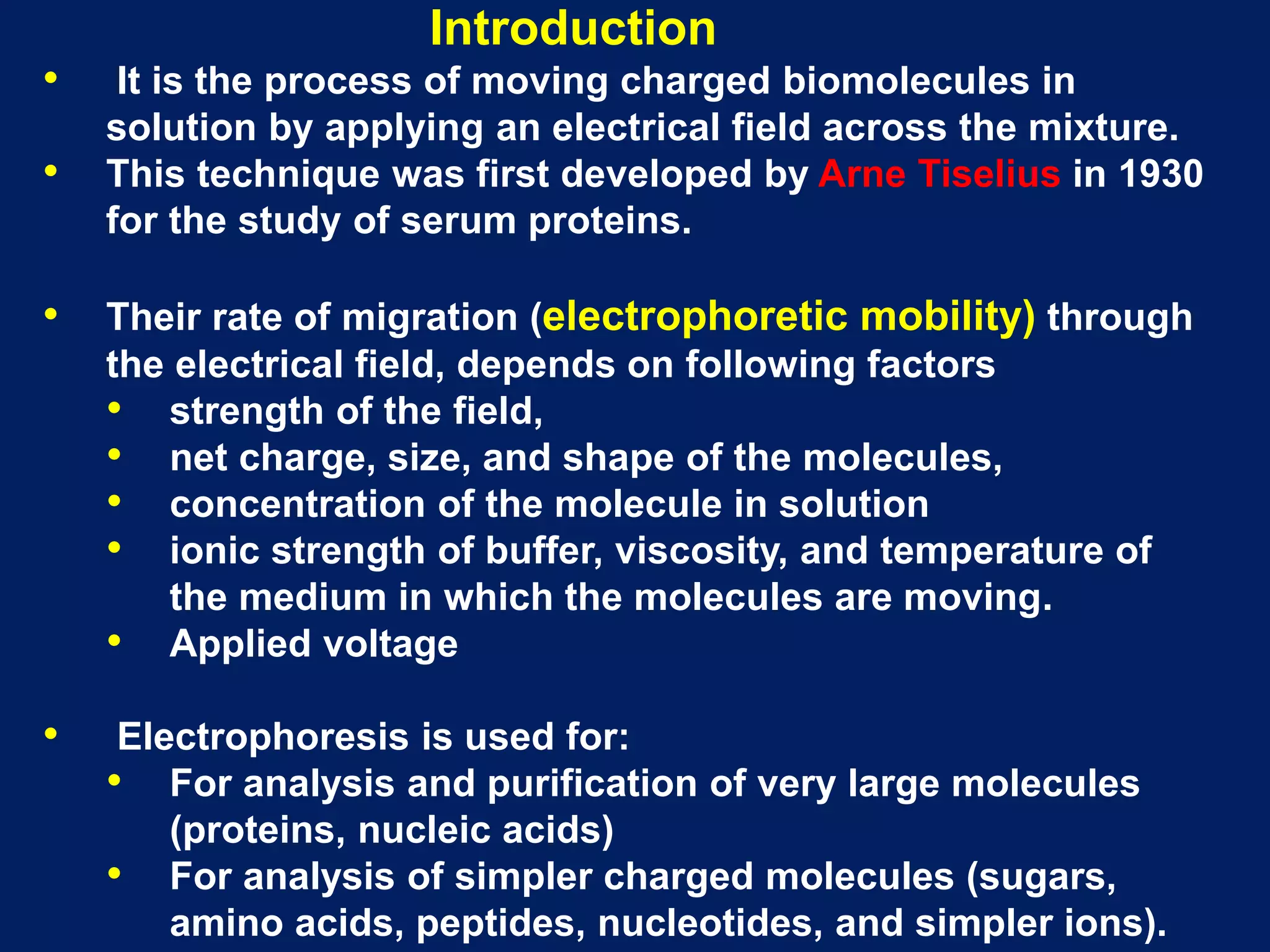 electrophoresis | PPTX