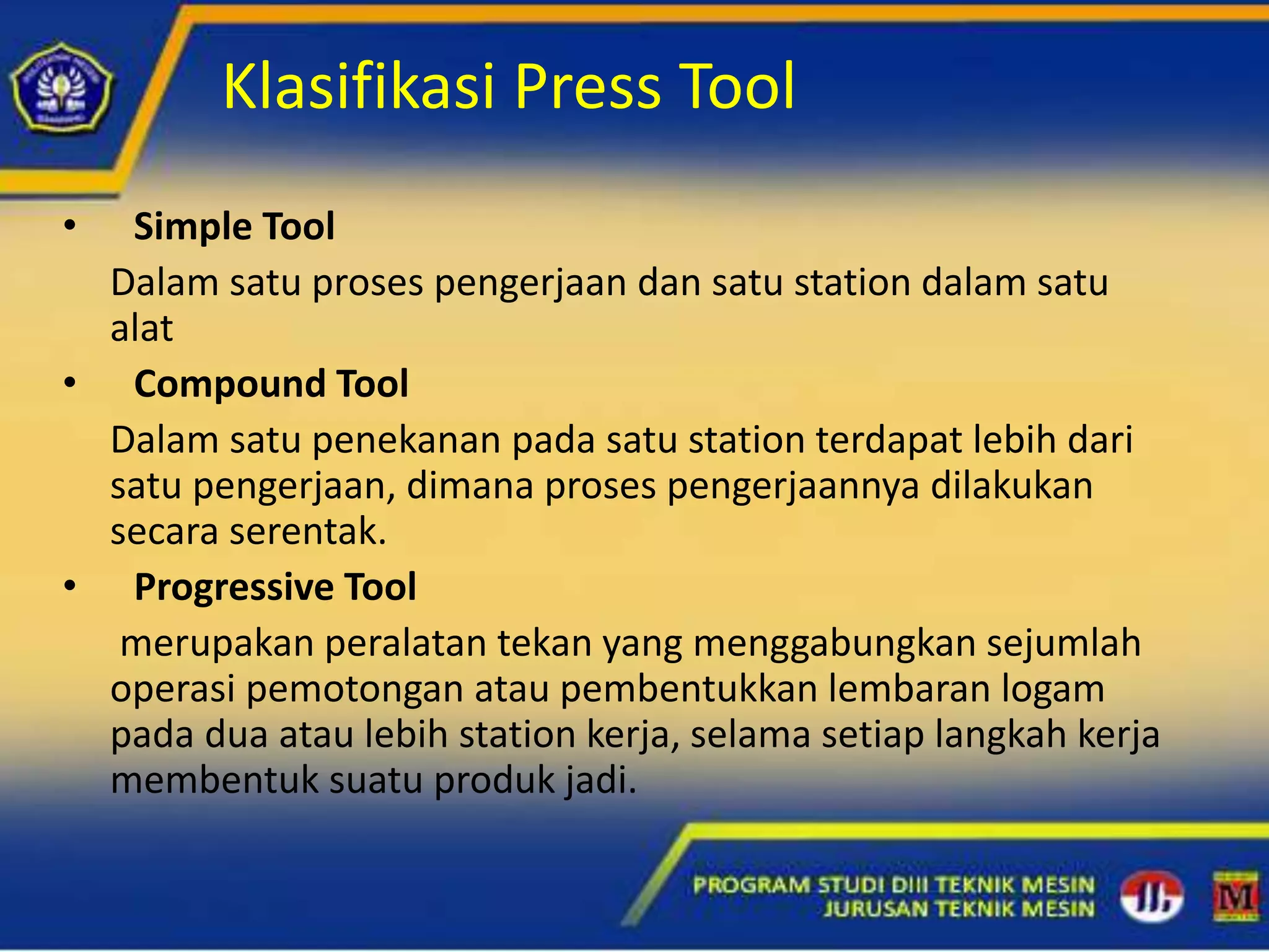 PRESS TOOL | PPTX