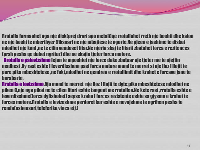 Tema:Forca dhe levizja ne jeten e perditshme | PPTX